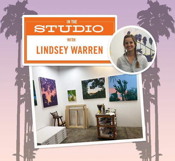 Peep Lindsey Warren's LA studio + get the 411 on her painting practice