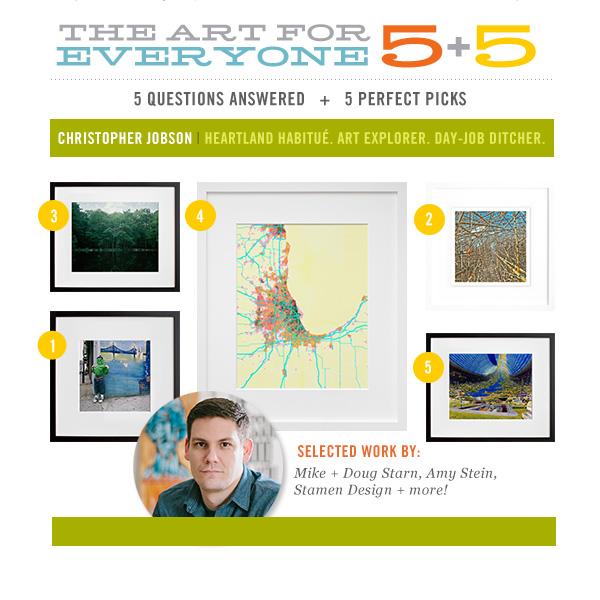 5+5: Christopher Jobson. Heartland Habitué. Art Explorer. Day-job Ditc