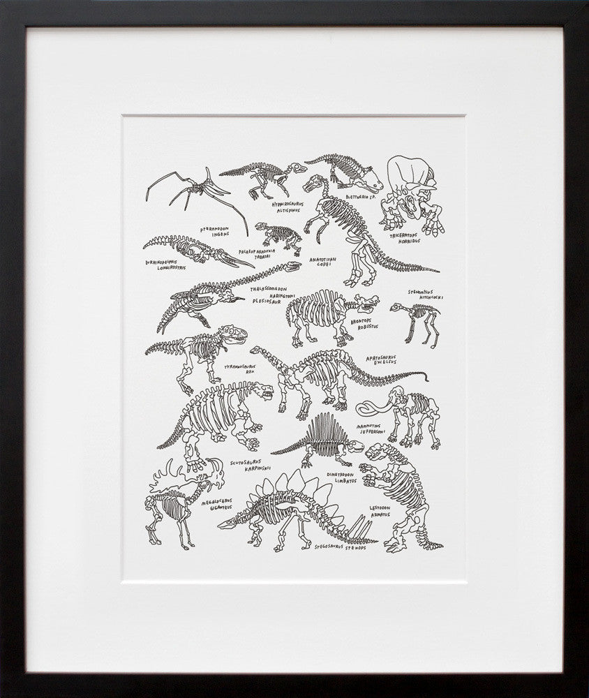 Jason Polan's Dinosaurs at The American Museum of Natural History