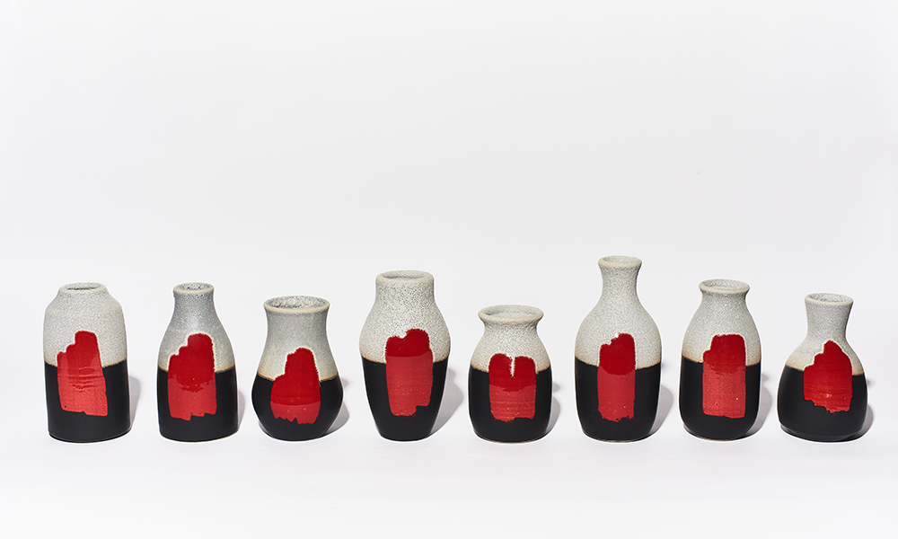 Kyle Scott Lee's Red Sun Vases